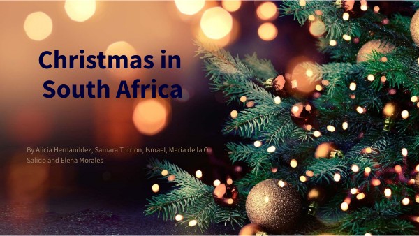 Christmas in South Africa | Genially
