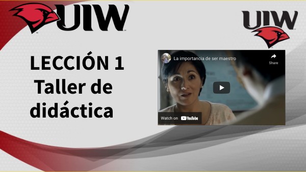 2024. LECCIÓN 1 TALLER DE DIDÁCTIC | Genially