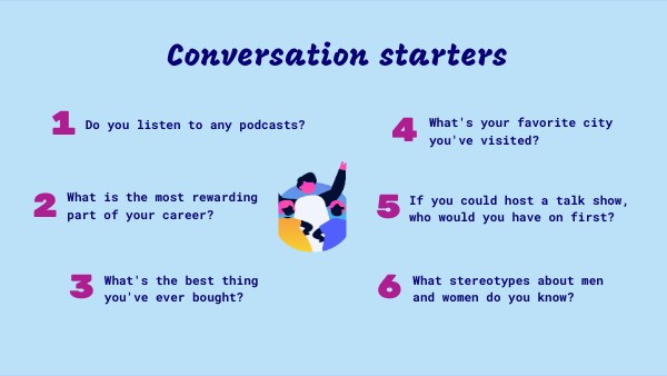 2 Conversation starters