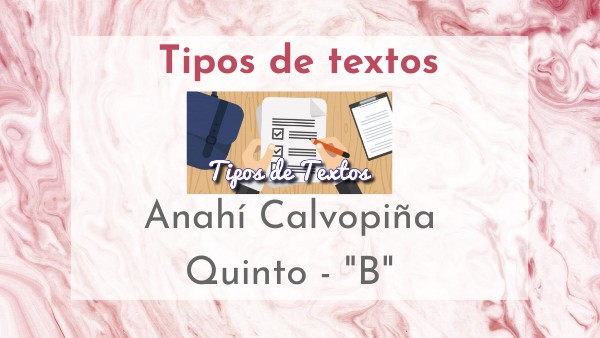 Tipos de Textos | Genially
