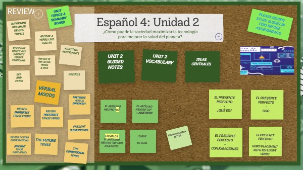 Spanish 4 Unit 2 Summary