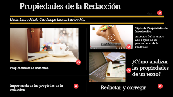 4TO. Bach. Propiedades de la Redacción | Genially