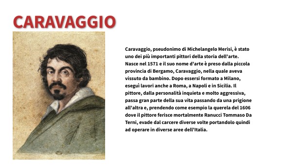 caravaggio | Genially