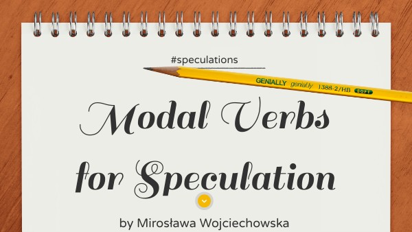 modal verbs for speculation | Genially