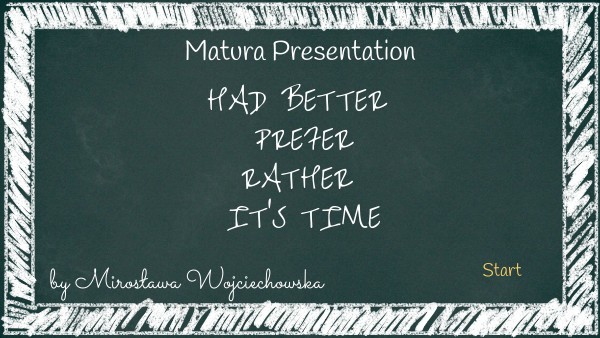 had better/prefer/rather/it's time | Genially