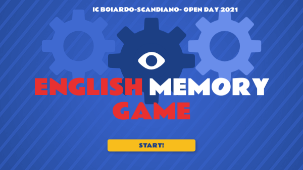 ENGLISH MEMORY GAME | Genially