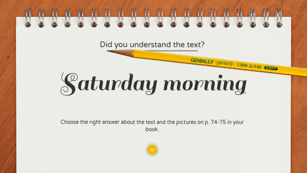 Saturday morning | Genially