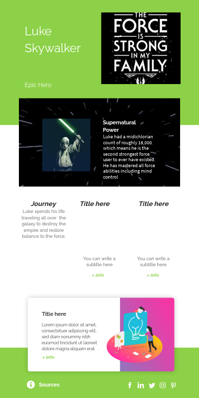 Epic Hero Infographic | Genially