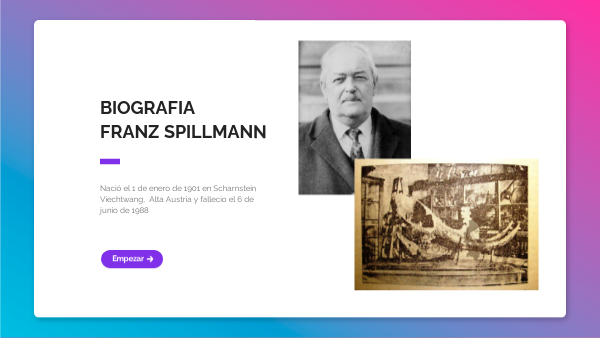 BIOGRAFÍA DE FRANZ SPILLMANN | Genially