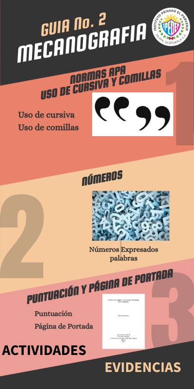GUIA No. 2 CUARTA UNIDAD -MECANOGRAFÍA-