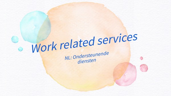 Work related services