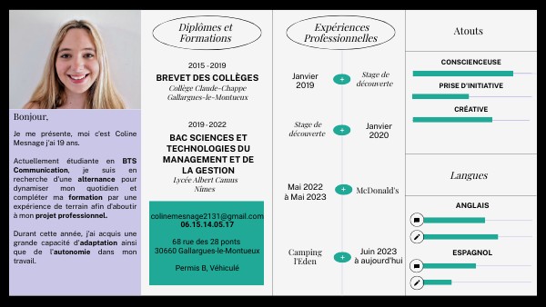 Cv alternance | Genially