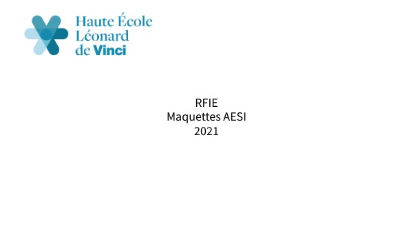 RFIE Maquettes