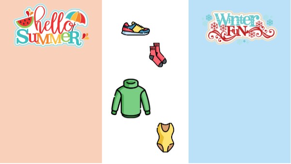 Winter and summer clothes | Genially