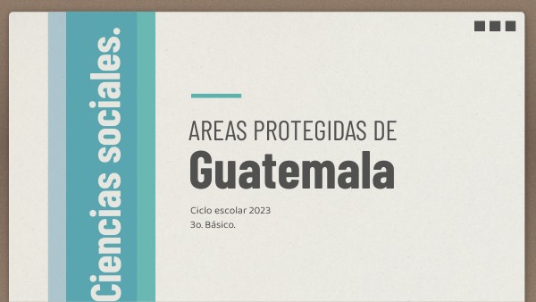 Áreas protegidas SIGAP | Genially