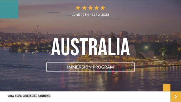 australia immers programme | Genially