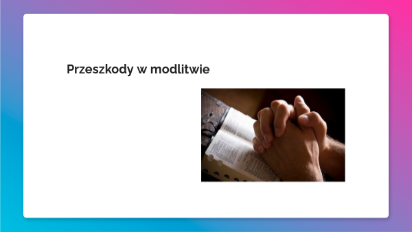 Modlitwa - trudności | Genially