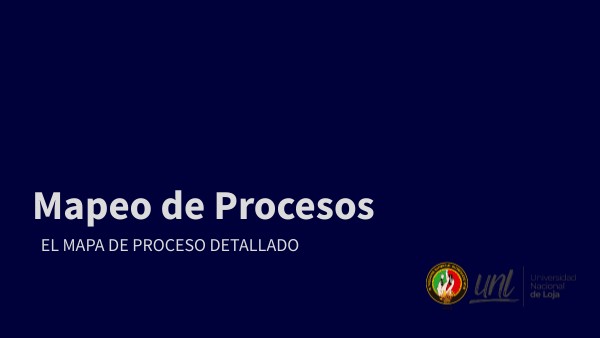 Mapeo de procesos Detallado