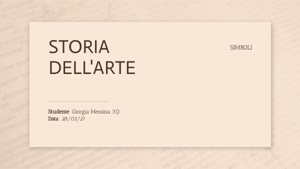 ARTE, SIMBOLI | Genially