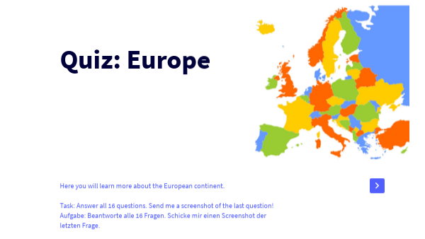 Quiz: Europe | Genially