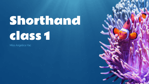 Shorthand class 1-5th Bil | Genially