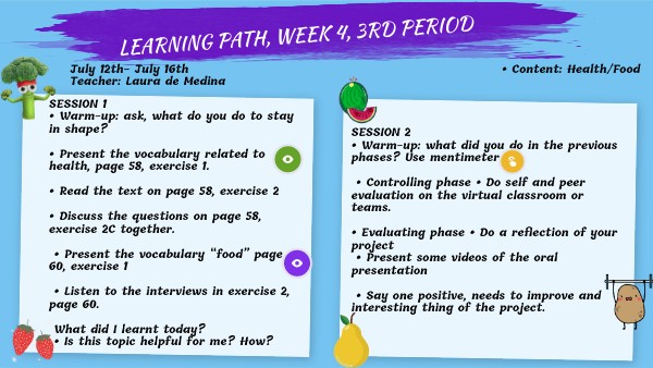 Learning path week 4, 3rd period