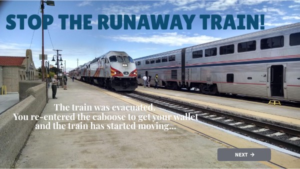 Runaway Train Escape Room | Genially