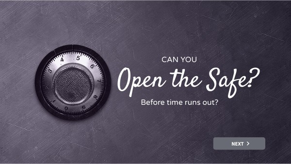 Open the Safe Escape Room | Genially