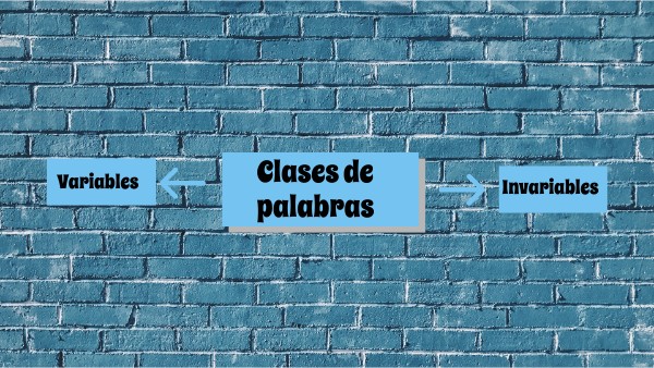 Clases de palabras