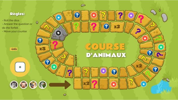 Les animaux board game | Genially