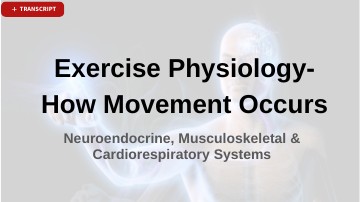 Exercise Physiology - Systems - 3 Stock | Genially