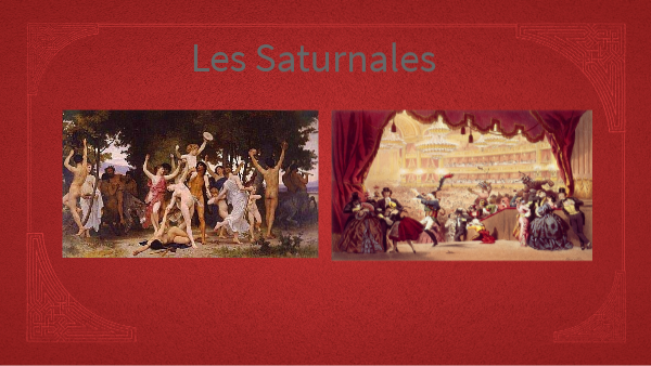 Les saturnales | Genially