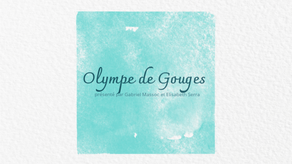 olympe de gouges