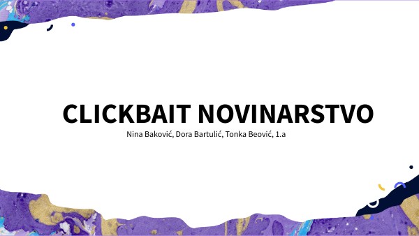 Clickbait novinarstvo | Genially