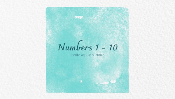 NUMBERS 1-10 | Genially