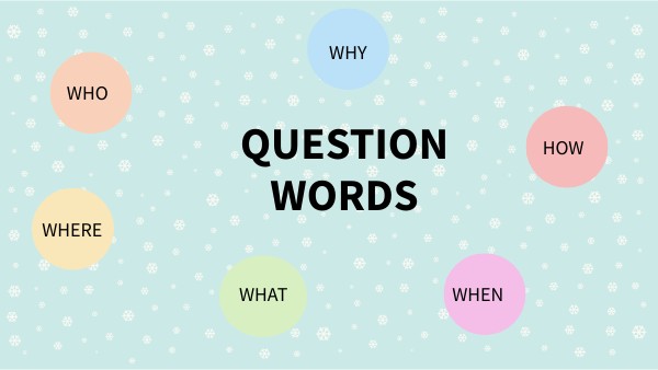 QUESTION WORDS | Genially