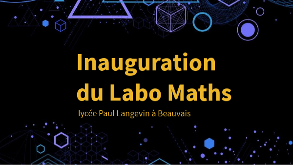 Présentation Labo math | Genially