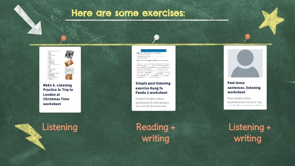 Listening Reading Writing | Genially