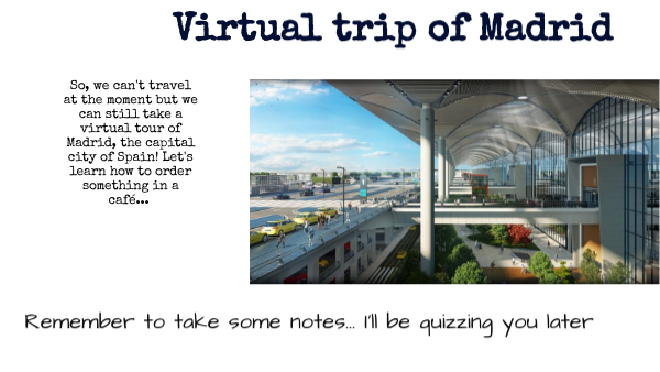 Virtual trip Madrid | Genially