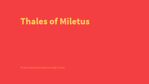 Thales of Miletus