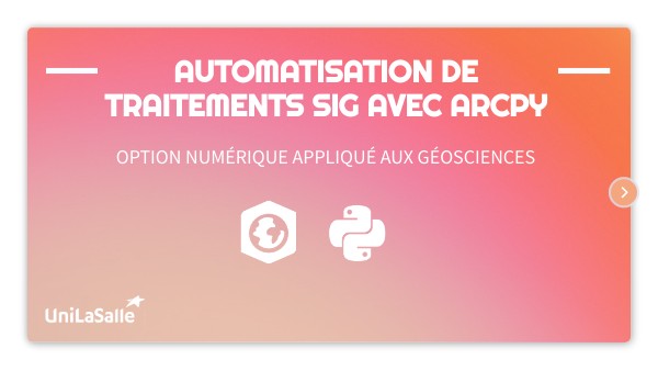 Automatisation ArcPy