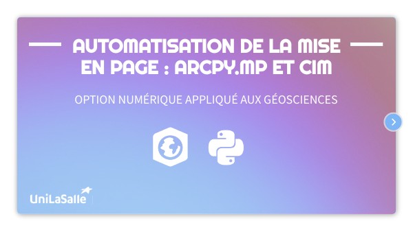 arcpy.mp et CIM | Genially