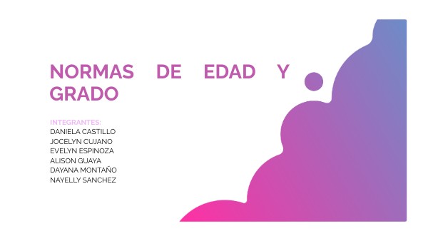 normas de edad y grad | Genially