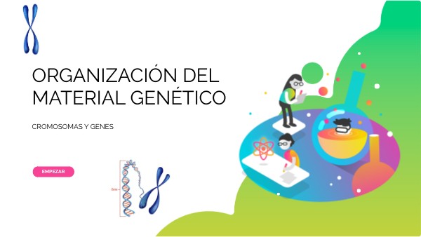 ORGANIZACIÓN DEL MATERIAL GENÉTICO; CROMOSOMAS Y GENES | Genially