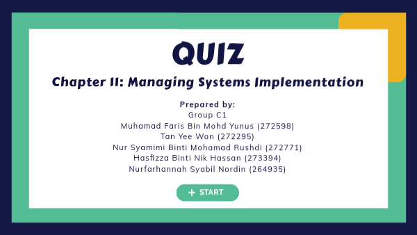 Implementation Quiz