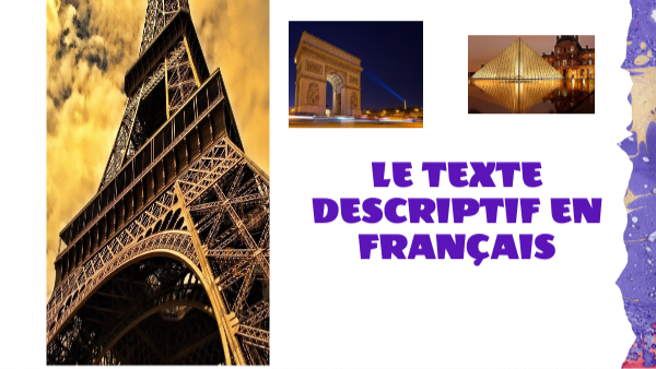 LE TEXTE DESCRIPTIF EN FRANÇAIS | Genially