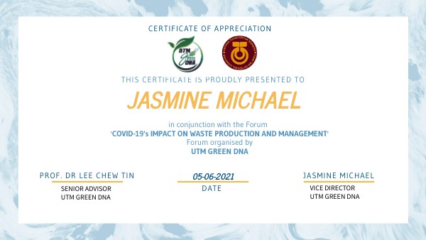 UTM GREEN DNA FORUM - COMMITTEE CERT | Genially
