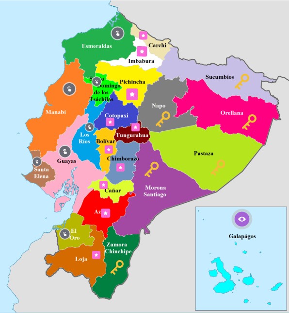 Imagen interactiva del Ecuador