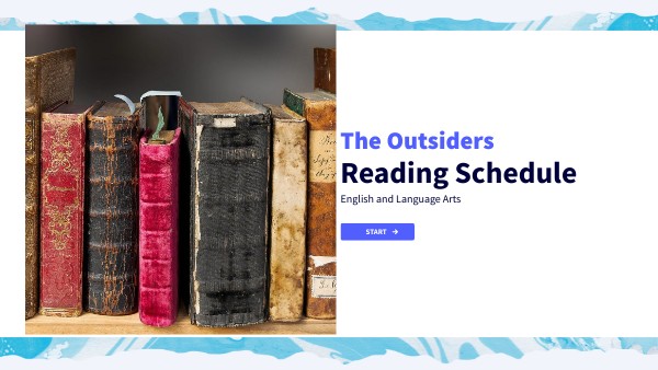 "Catching Fire" Reading Schedule