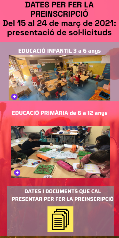 Com fer la preinscripció curs 21-22 | Genially